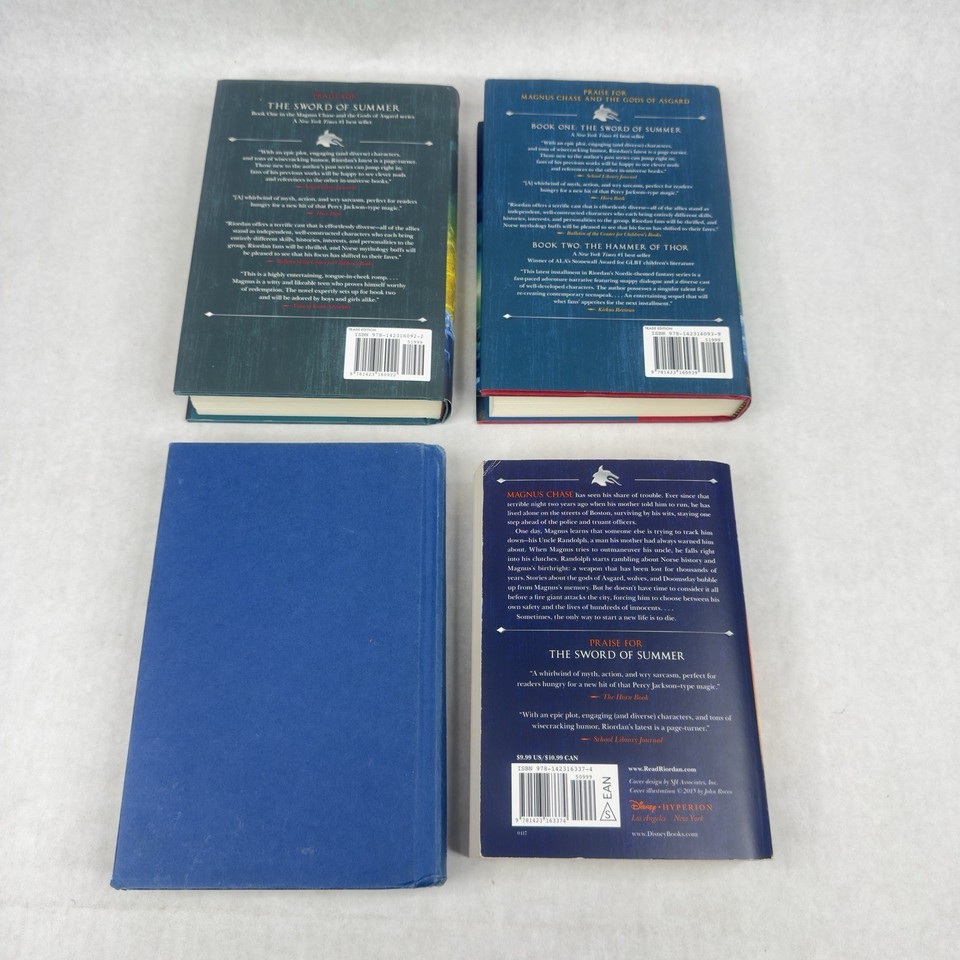 Lot of 6 Rick Riordan Books Set Gods of Asgard & The Heroes of Olympus ...