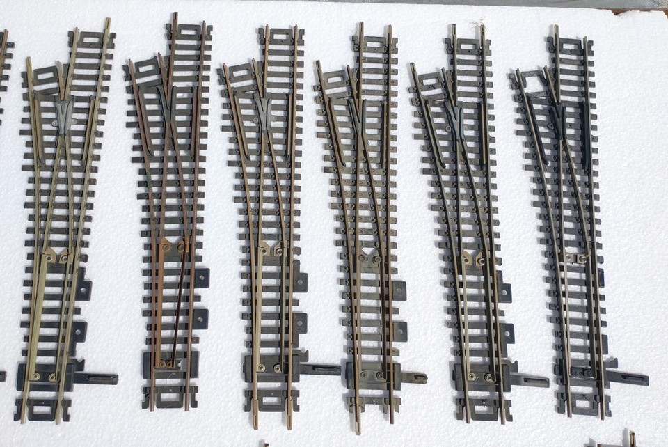 (6/4) ATLAS HO CUSTOM LINE NS/BRASS 39PC TURNOUT, WYE, CROSSING LOT ...