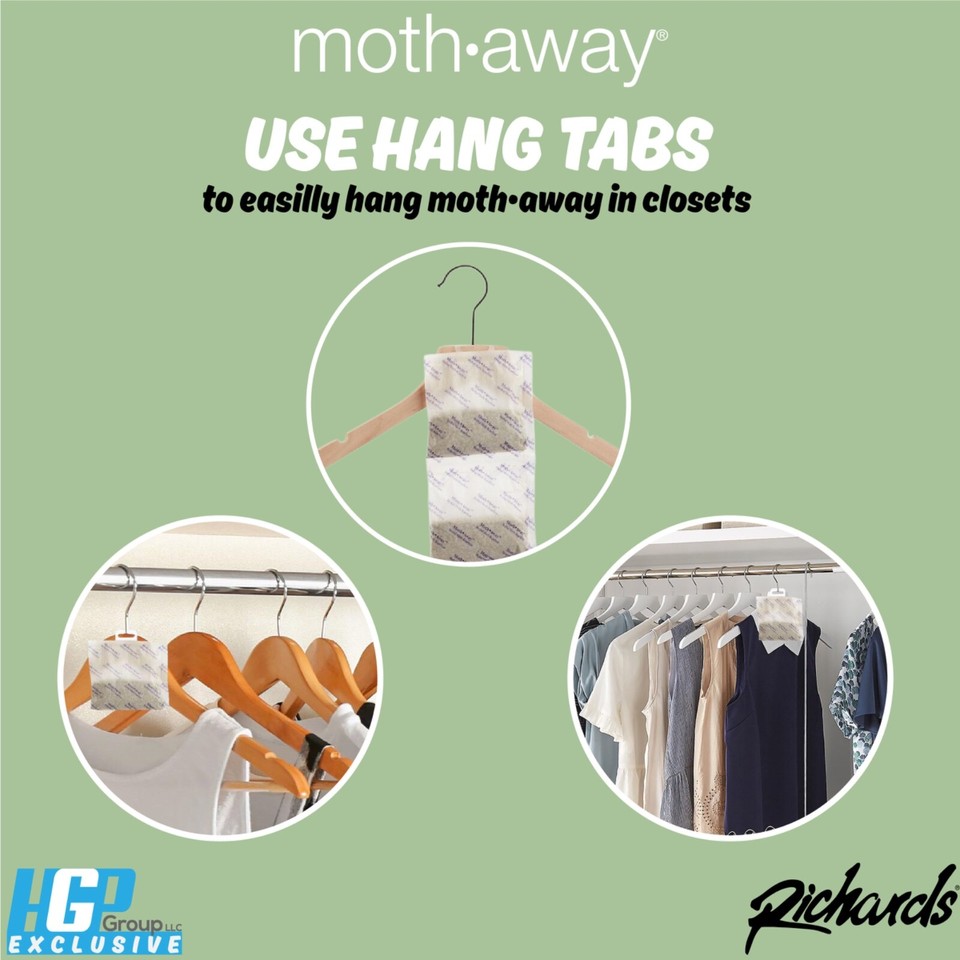 Richards Homewares Moth Away Herbal Non Toxic Natural Moth Repellent ...