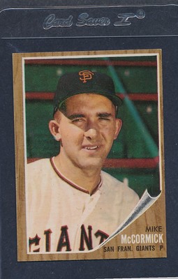1962 Topps #107 Mike McCormick Giants EX 62T107-52516-2 | eBay