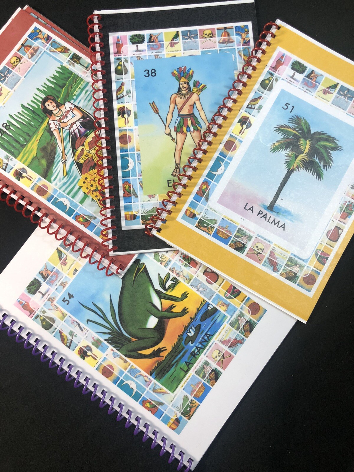 Notebook Mexican Loteria Bingo Chalupa Game:12 Mini-Boards Laminated | eBay