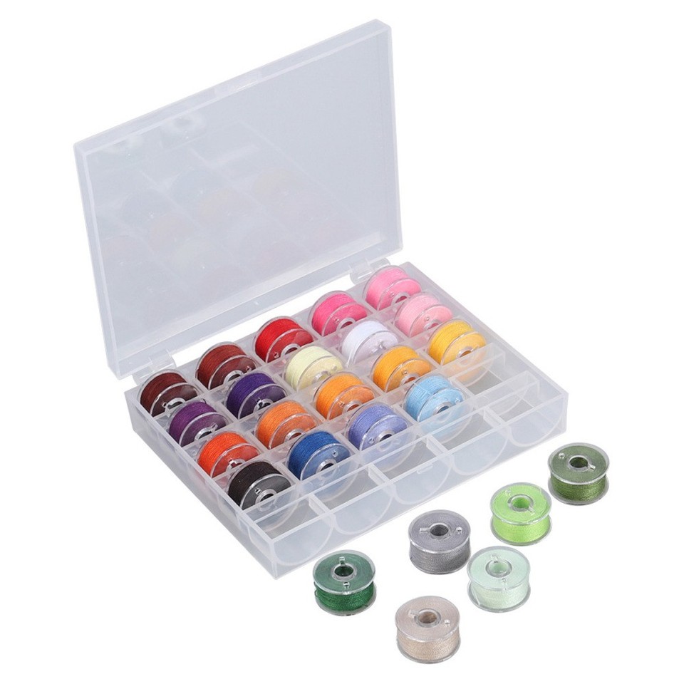 25 Pcs Bobbin Case Thread Storage Box Spools Sewing Machine Boxes | eBay UK
