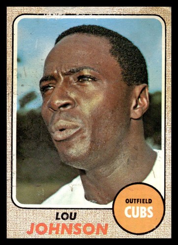 1968 Topps Lou Johnson #184 Chicago Cubs Baseball Card | eBay