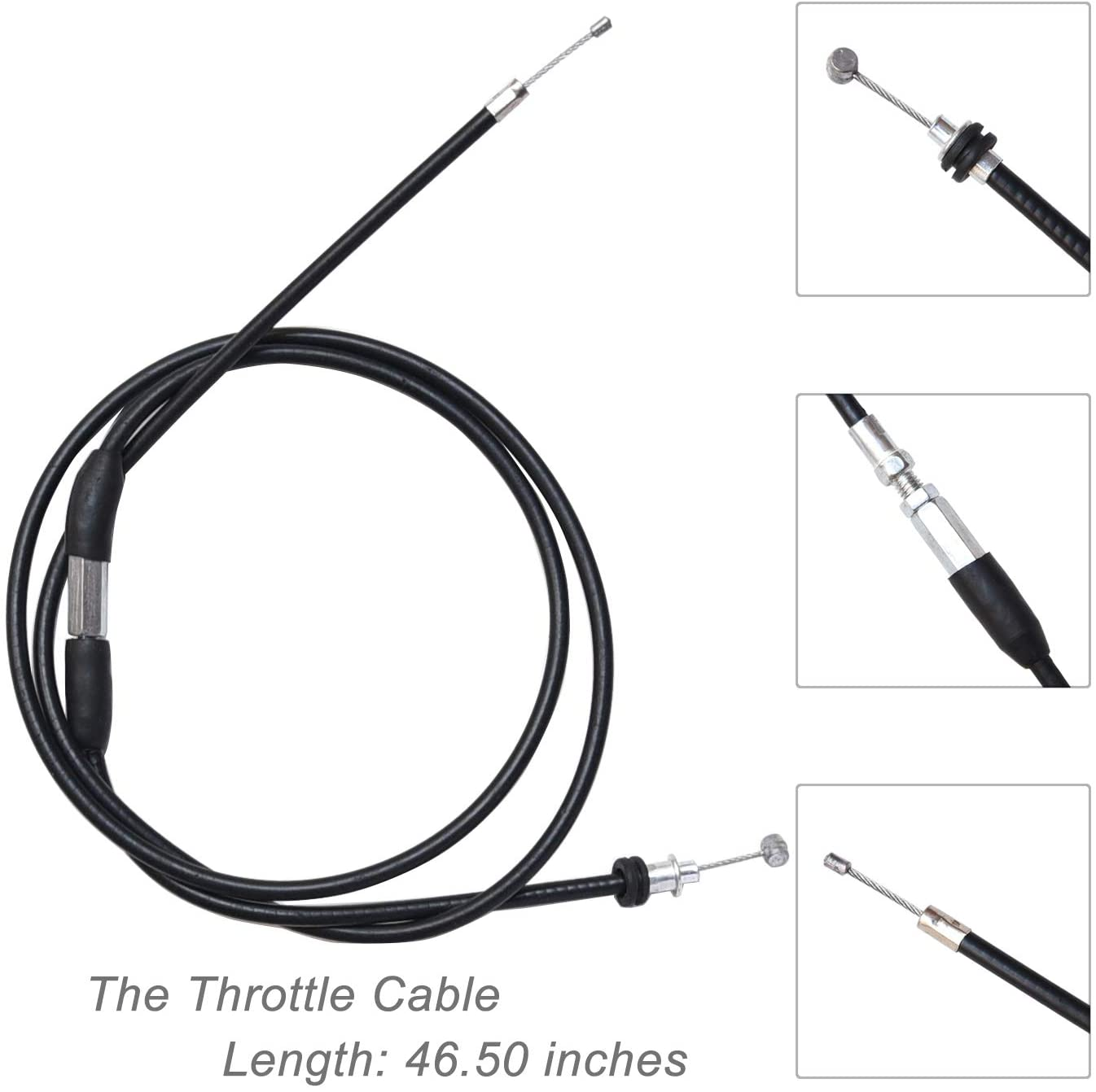 46.5" Throttle Cable 125cc 150cc 200cc 250cc Go Kart Quad 4 Wheeler ATV ...
