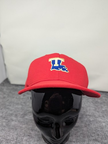 Vintage Louisiana Tech Bulldogs Hat AJD Red Logo Nylon Double Knit Made ...