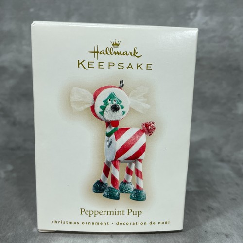Hallmark Keepsake Ornament 2007 Peppermint Pup Christmas Ornament | eBay