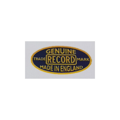 Record Trademark decal for restoration vintage tools vice vise plane ...