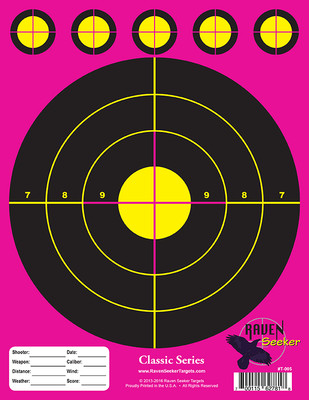 200 PACK: PAPER SHOOTING SNIPER TARGETS: CLASSIC SERIES MAGENTA [D:07 ...