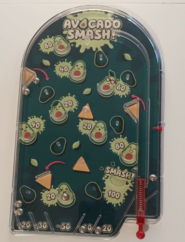 Handheld Non Electronic Pinball Avocado Smash Game 12" X 7" | eBay ...