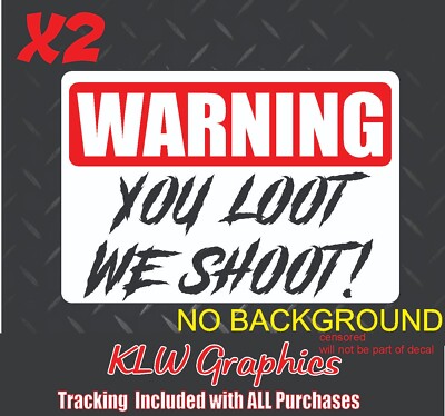 Warning Decal Sticker AR 15 RIFLE Gun Rights USA Turbo Diesel Truck ...