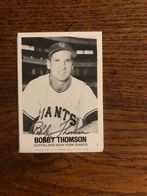 Bobby Thompson Autograph 1977 TCMA Baseball Card (15,836) | eBay
