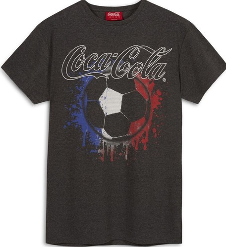 T-SHIRT UFFICIALE COCA COLA DA UOMO PRIMARK FOOTBALL NUOVA UK taglie M ...