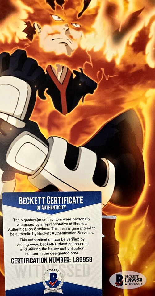 Patrick Seitz Signed Photo Endeavor My Hero Academia Autograph Anime ...