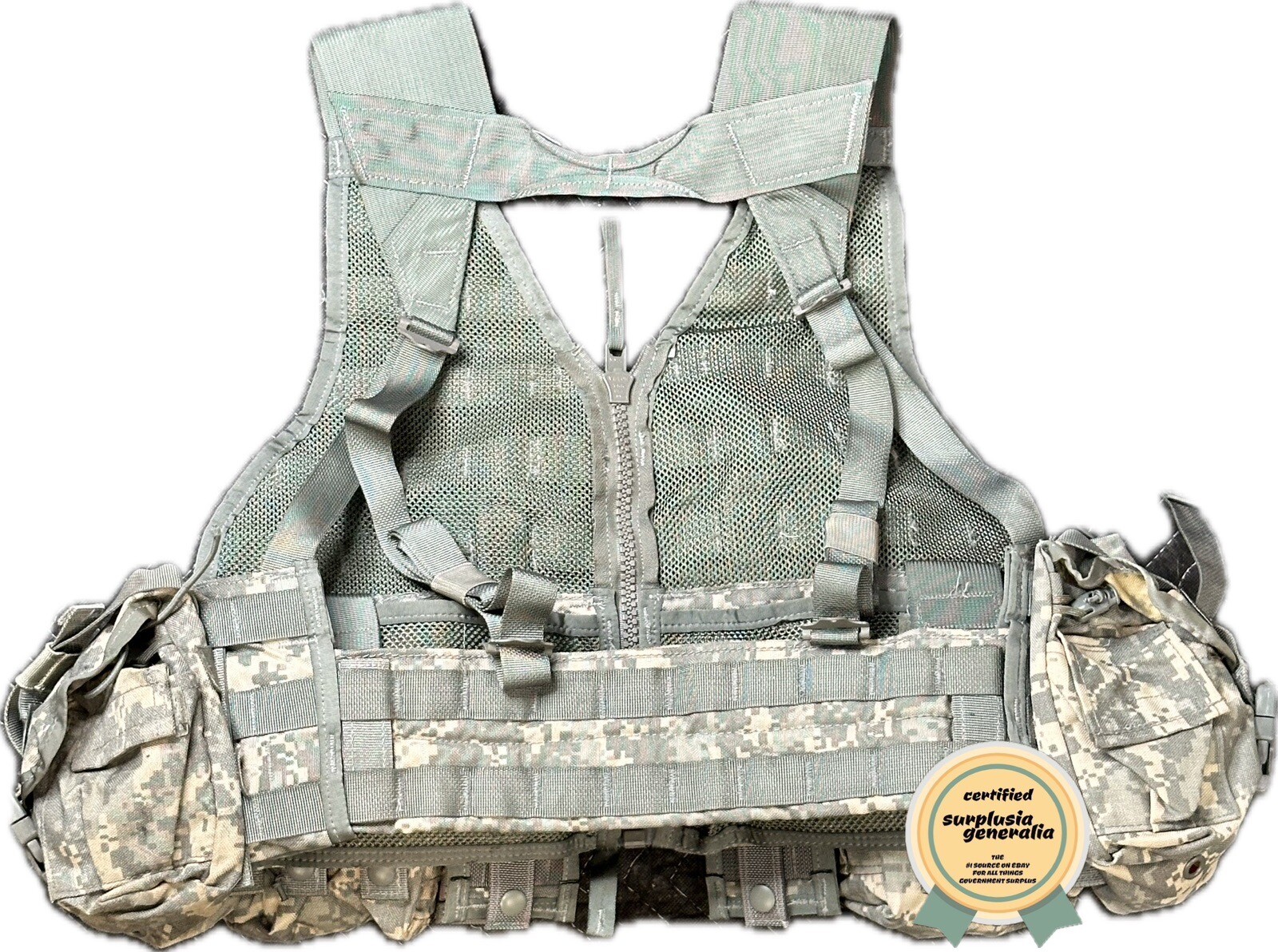 MOLLE II US Army Tactical Vest/Chest Rig! 14 Piece Multi-Purpose Vest ...