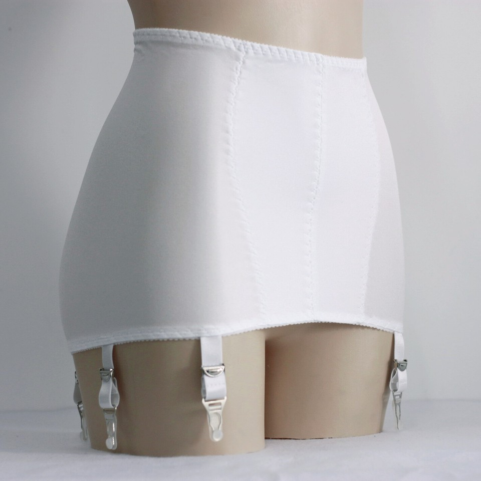 Allacki Lace Edge Cloth Girdle Skirt Retro Garter Belt 6 Straps ...