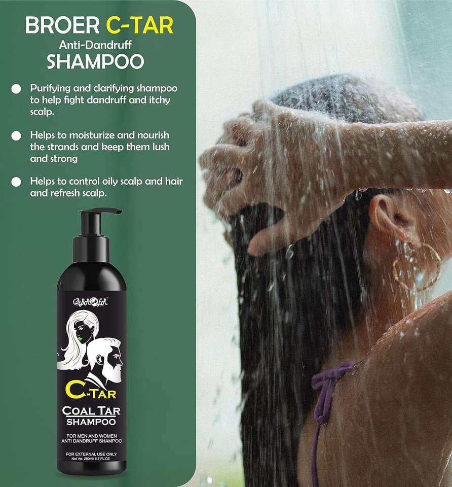 C TAR Coal Tar shampoo 200ml | Anti dandruff Shampoo | Coal tar With ...