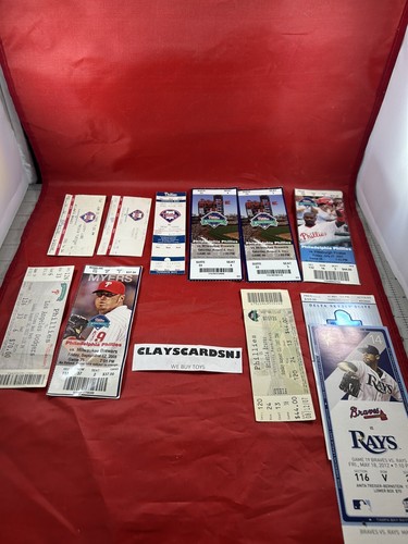 Lot Of Baseball MLB Ticket Stubs Phillies 1990s 2000s Lot of 10 | eBay