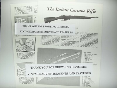 1930's 1940's 1950's 1960's 70's Italian Carcano rifle1980's ...