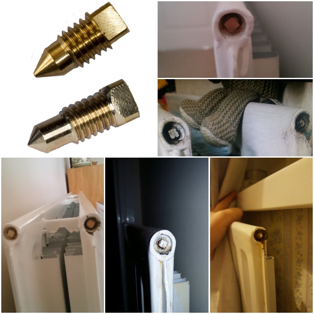 Radiator Bleed Screws - Steel Round Top Radiators Air Vent Valve | eBay UK