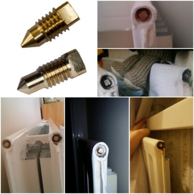 Radiator Bleed Screws - Steel Round Top Radiators Air Vent Valve | eBay UK