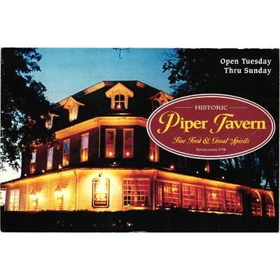 Historic Piper Tavern Fine Food Great Spirits Restaurant Sign King of ...