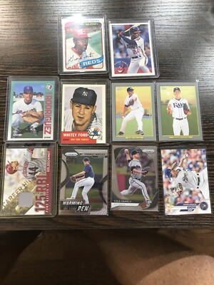 baseball mystery pack/ Hot Pack. 10 Cards, 4 Hits. Mike Trout ...