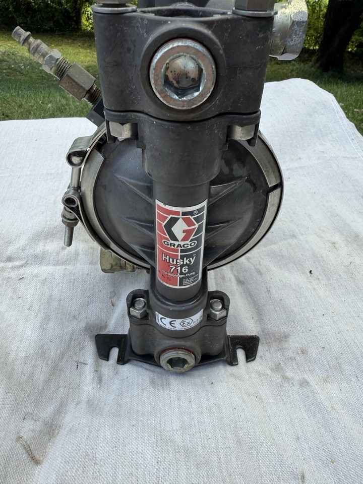 GRACO 241906 Husky 716 Metal Air-Operated Double Diaphragm Pump | eBay