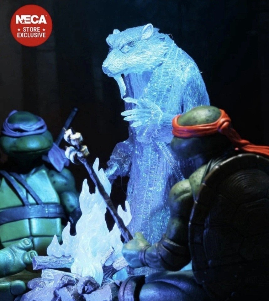 Neca TMNT (1990 Movie) 35th Anniversary 7" 5 Pack Spirit of Splinter ...