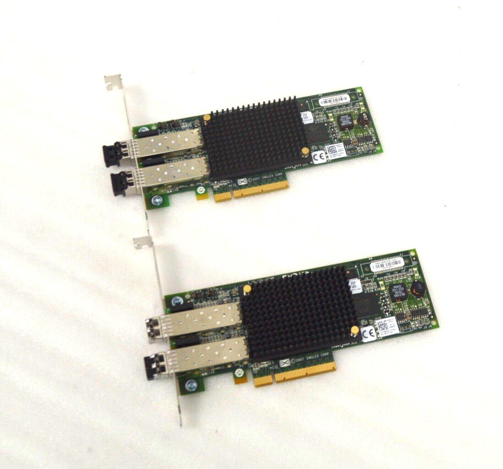 Lot of 2 Emulex IBM LightPulse 8GB Dual Port PCI-E Fiber Channel ...
