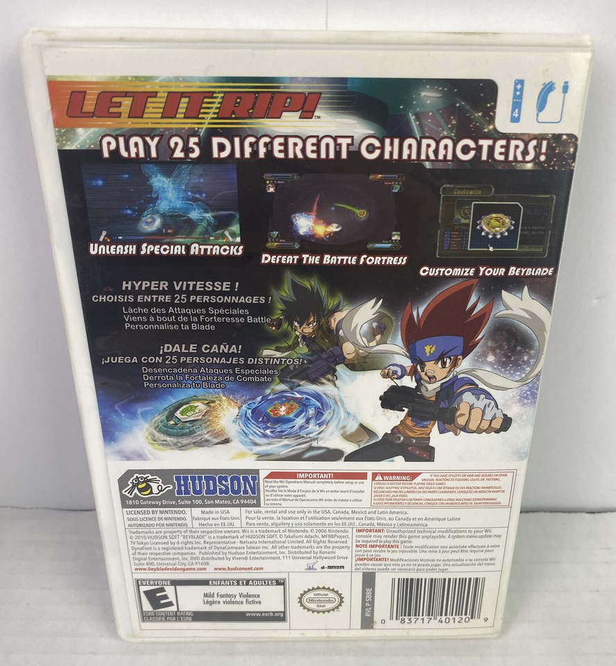 Beyblade: Metal Fusion - Battle Fortress (Nintendo Wii) CIB + Bonus DVD ...
