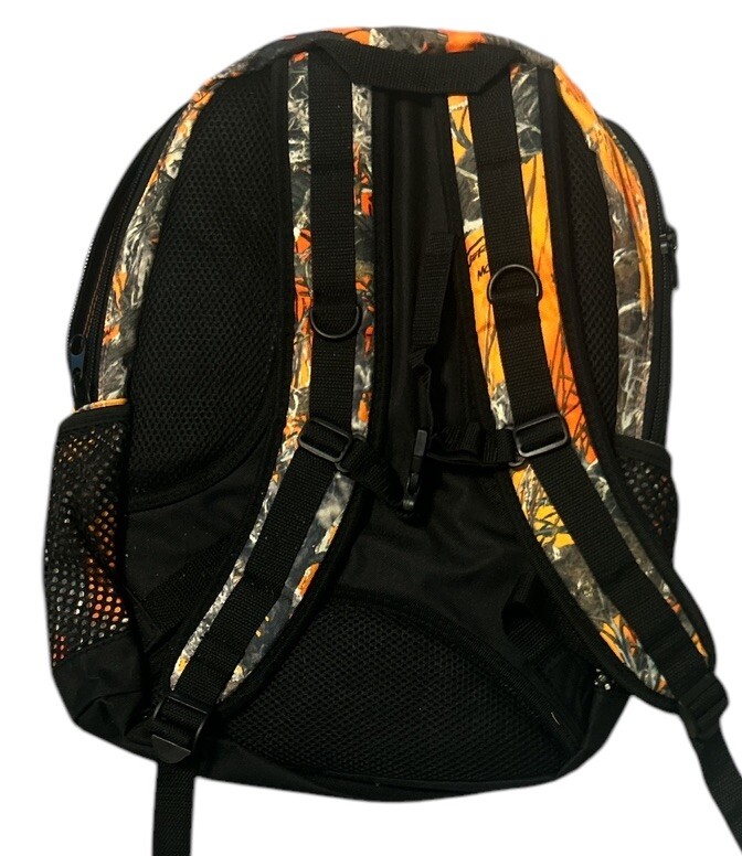 RealTree Backpack Orange Camo Comfortable Hunting Outdoors 18” Tall 14 ...