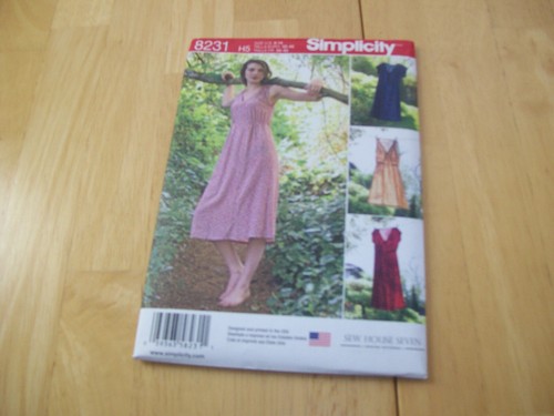 New Simplicity Pattern #8231 Retro Mid Length or Short Dress 6-14 ...