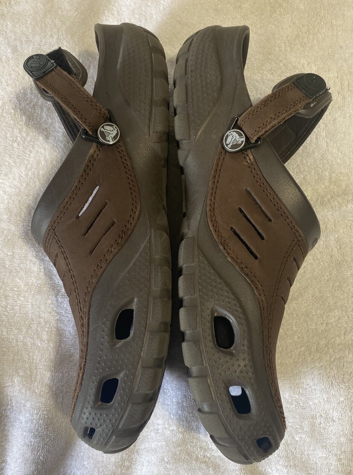 Mens Yukon Vista Sport Brown CROCS. Adjustable Straps Size 13 | eBay