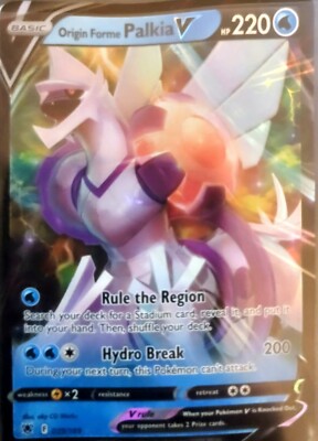 Origin Forme Palkia V 039/189 Full Art Pokemon Card Astral Radiance ...