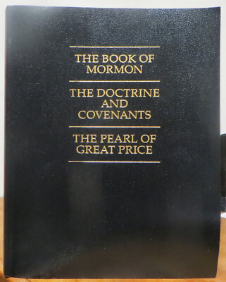 LDS Triple Combination - Book of Mormon, D&C, PofGP (LARGE PRINT) | eBay