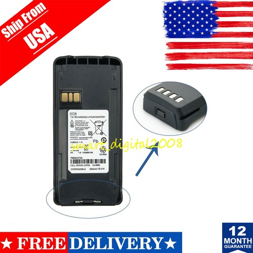 New 2600mAh PMNN4476A PMNN4081 Battery for Motorola CP1660 CP1300 ...