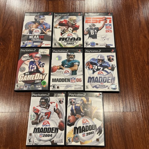 Madden ESPN NCAA Gameday Sony PlayStation 2 PS2 Football 8 Game LOT ...