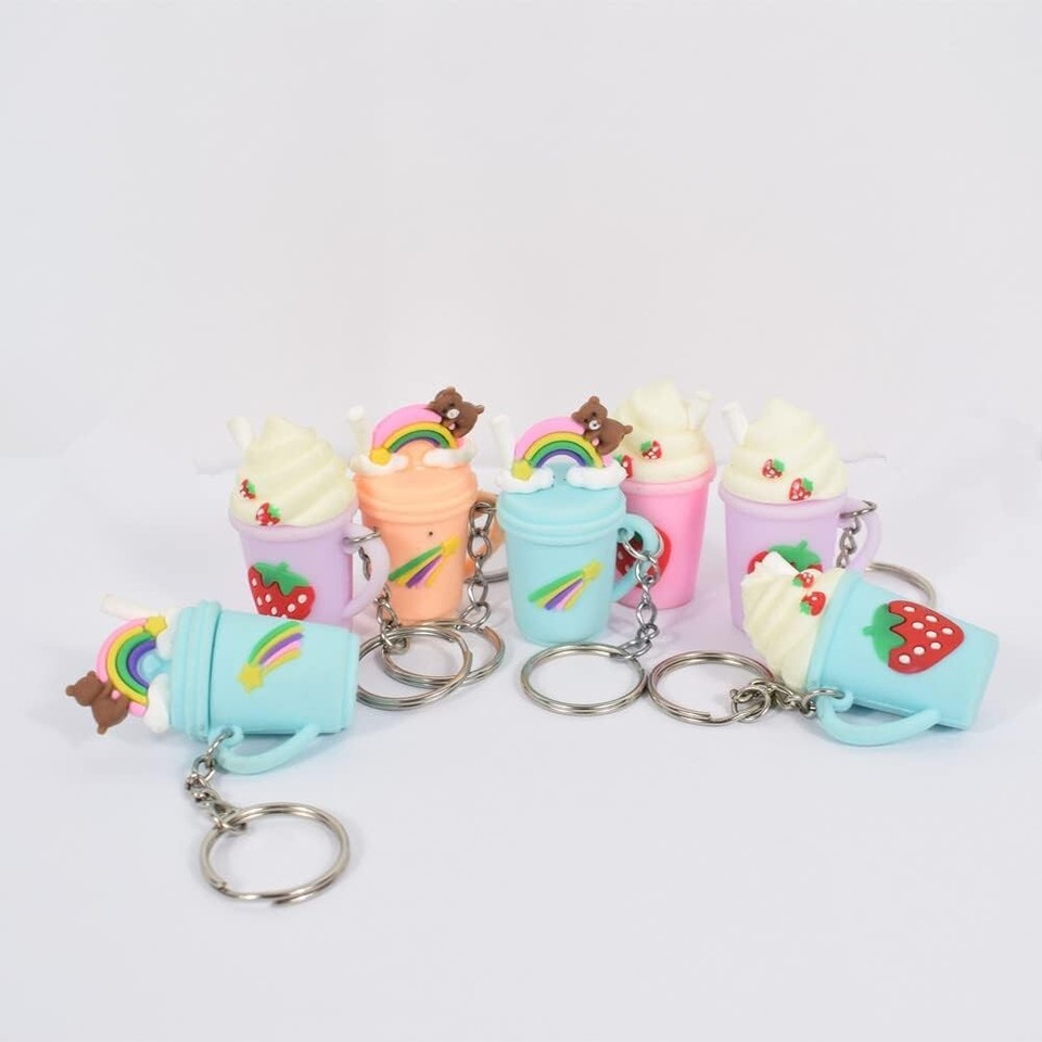 50PCS Bulk Keychains Set, Split Keychains Rings with Chain 1 Inch, Key ...