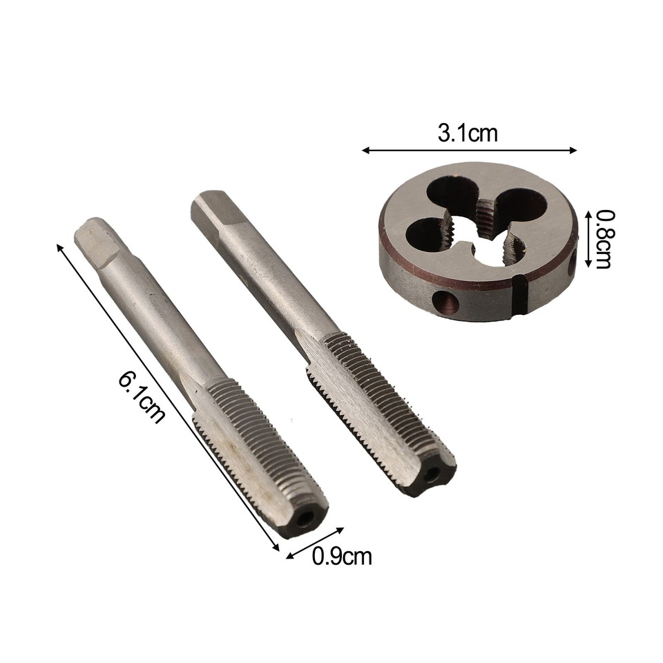 M10 X 1mm Taper Stopper Taps M10 X 1mm Dies Metric Threads Right Hand ...