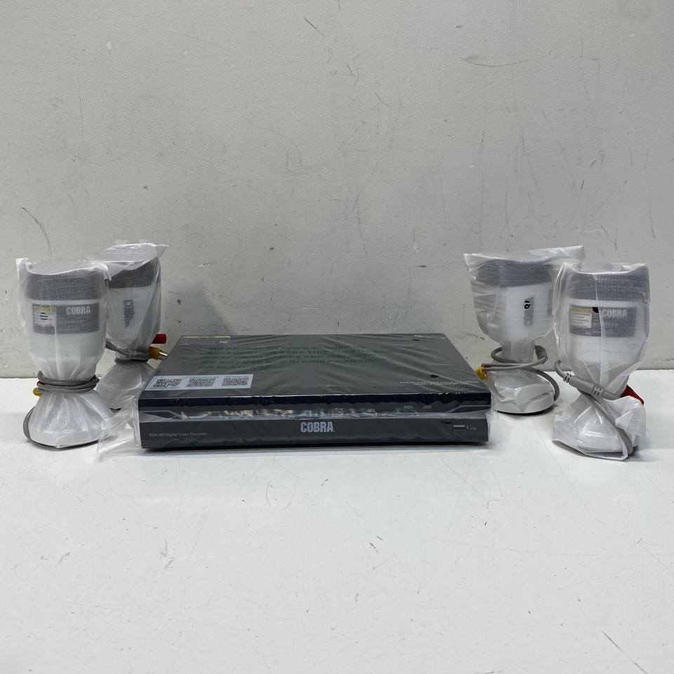 Cobra Black Pattern 8 Channel Surveillance Camera Set (For Parts) | eBay