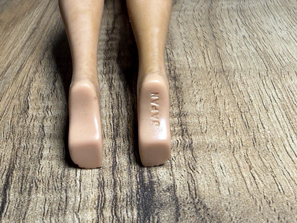 Barbie Bubble Cut Blonde With Red Dress 60s Mattel Vintage Japan Pearls ...