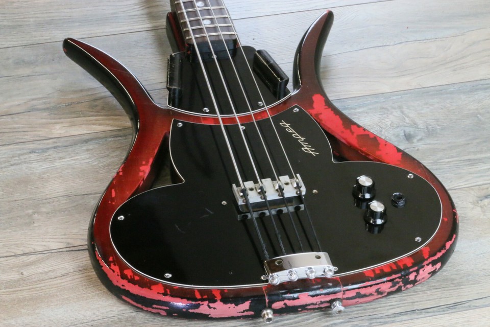 Ampeg ASB-1 Devil Scroll Bass Fireburst Previously Owned by Garry ...