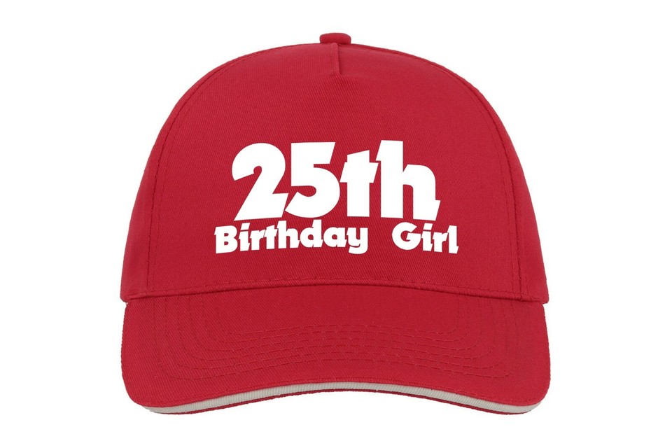 Birthday Girl 25th Twenty Five 25 Baseball Hat Cap Gift Present Any ...