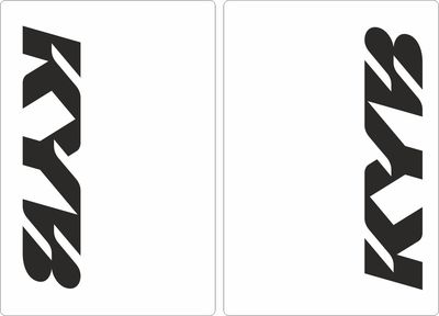 KYB Motocross Upper Fork Decal Stickers Graphic Set Adhesive White | eBay