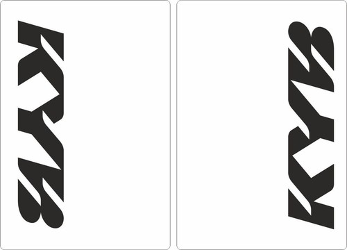 KYB Motocross Upper Fork Decal Stickers Graphic Set Adhesive White | eBay