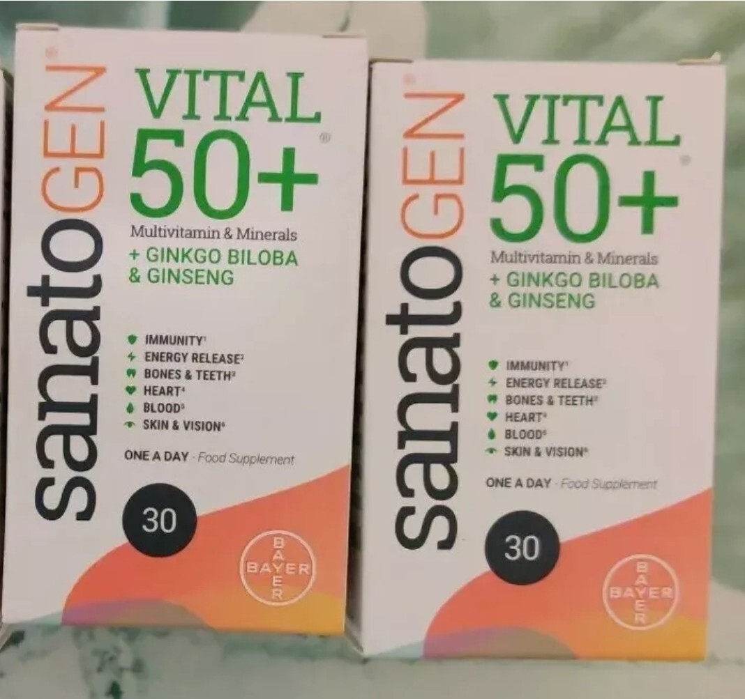 SanatoGen Vital 50+ Multivitamin One A Day _30×2 bottles =60Tablets ...