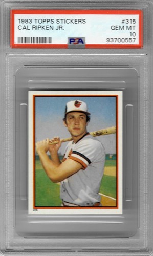 1983 Topps Cal Ripken Sticker #315 Graded PSA 10 GEM MINT | eBay