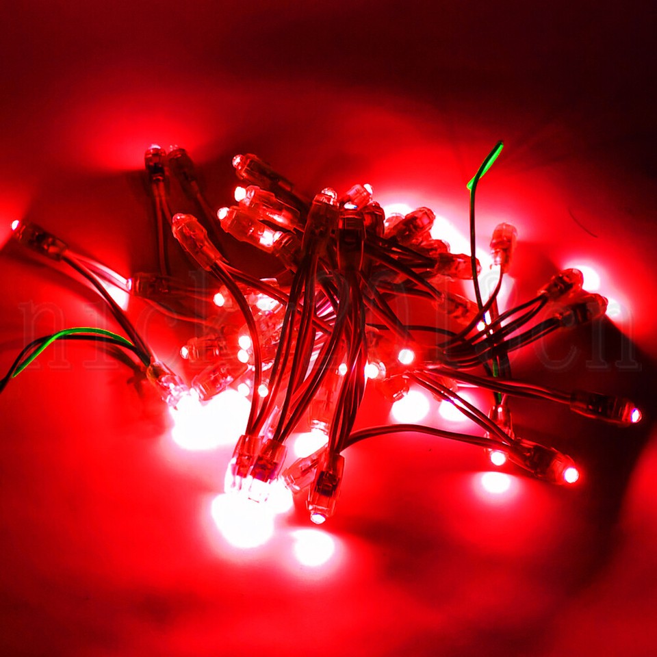 12V LED Pixel Bullet Module Light String Fariy 9mm Round Point Node ...