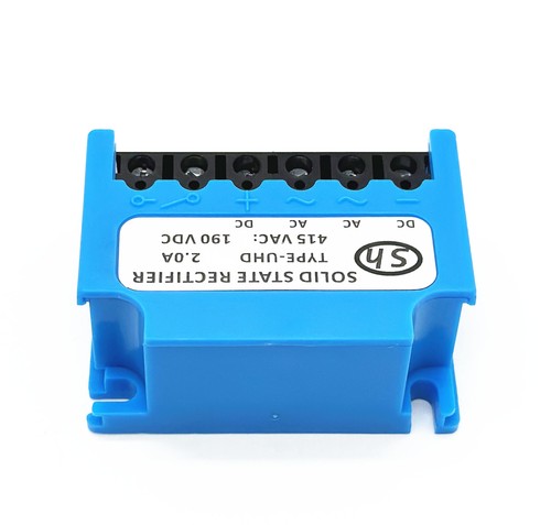 TYPE-UHD 2.0A 415VAC 190VDC SOLID STATE RECTIFIER Motor Brake Rectifier ...