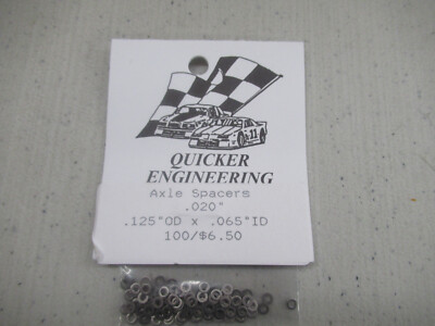 PACKAGE QUICKER ENGINEERING "NEW" AXLE SPACERS .020" (100) | eBay